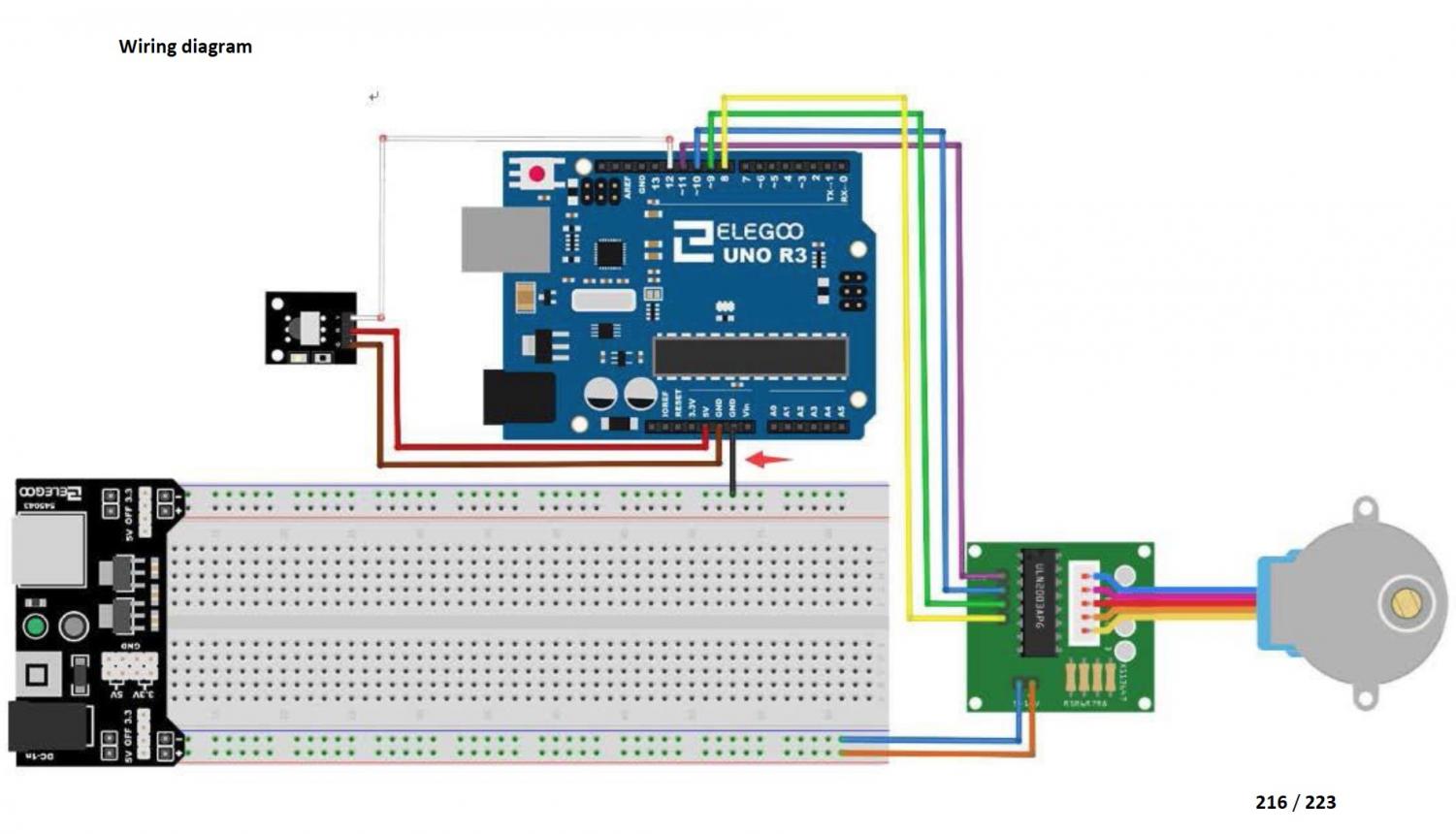 Elegoo Arduino Uno R3 Detecting Motion Engineering Notebook